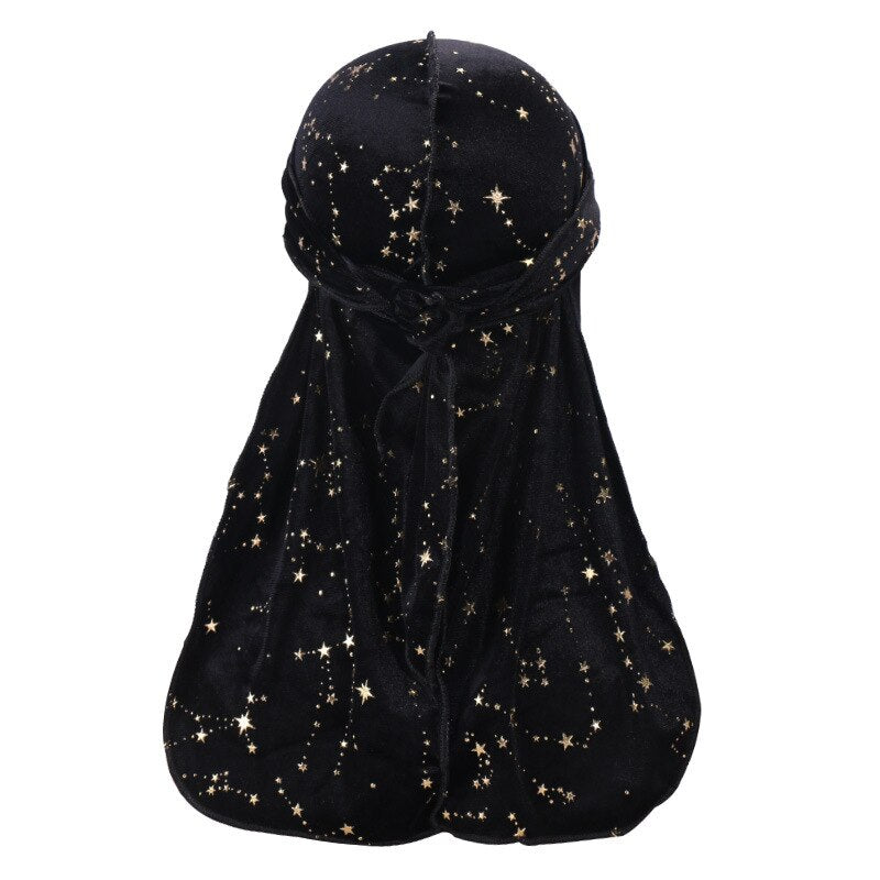 Durag velours noir étoile | Durag-wave