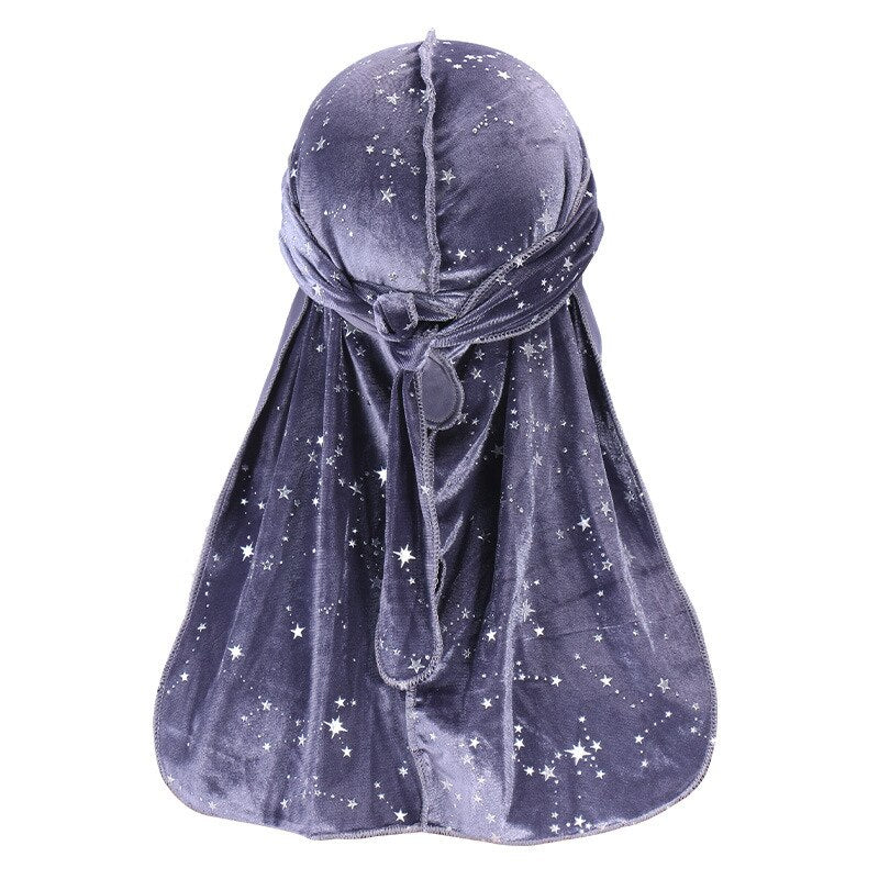 Durag velours gris étoile | Durag-wave
