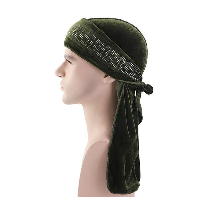 Durag velours strass vert | Durag & waves
