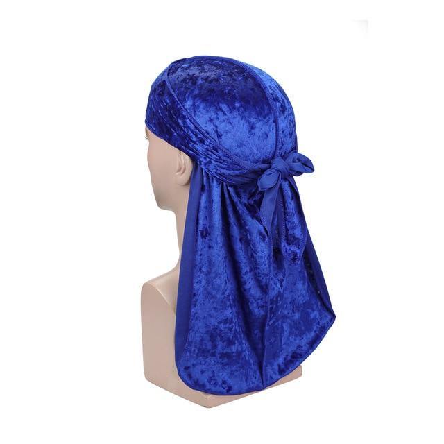 Durag homme velours bleu foncé | Durag & waves