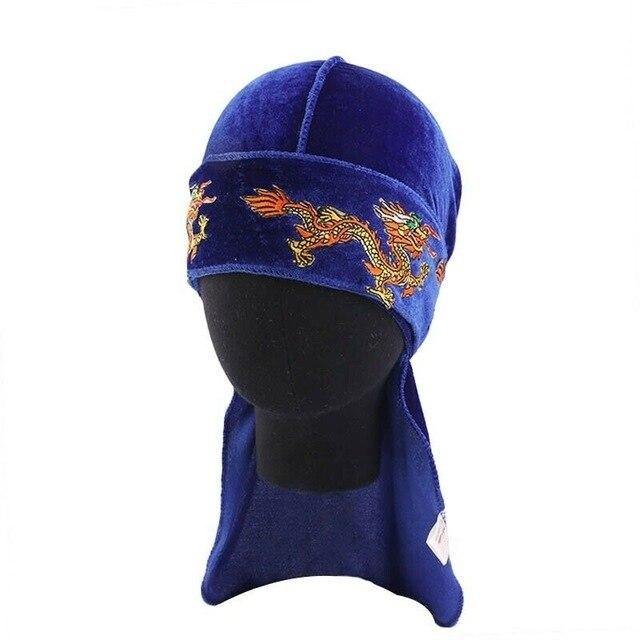 Durag velours dragon bleu | Durag & waves