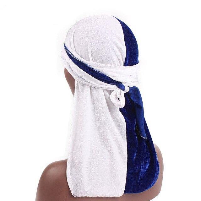 Durag velours blanc bleu | Durag & waves