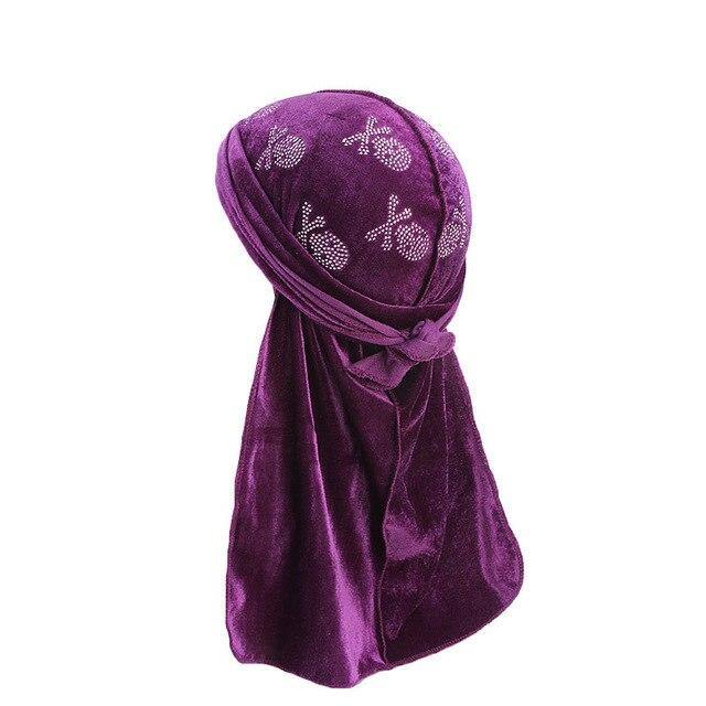 Durag velours tête de mort violet | Durag & waves