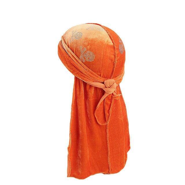 Durag velours tête de mort orange | Durag & waves